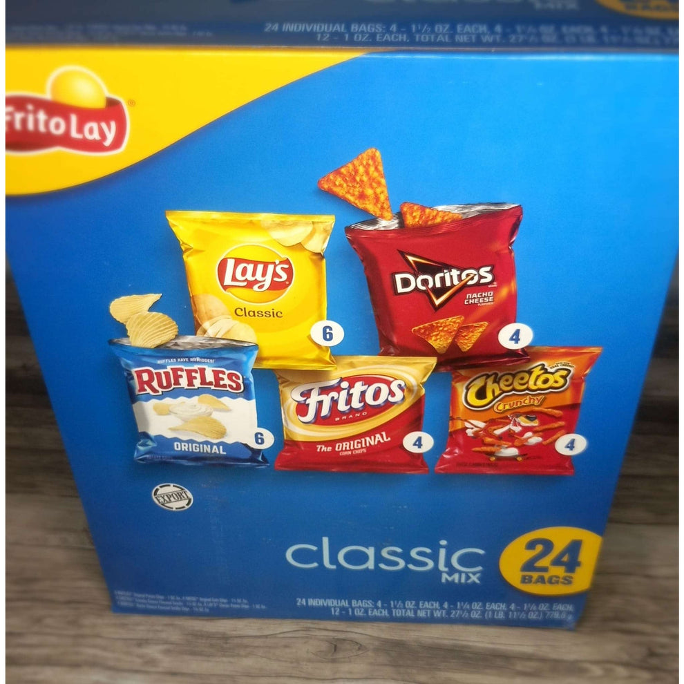 Frito-Lay Chips 24 Pack – Variety for Every Snack Time – Savoury ...