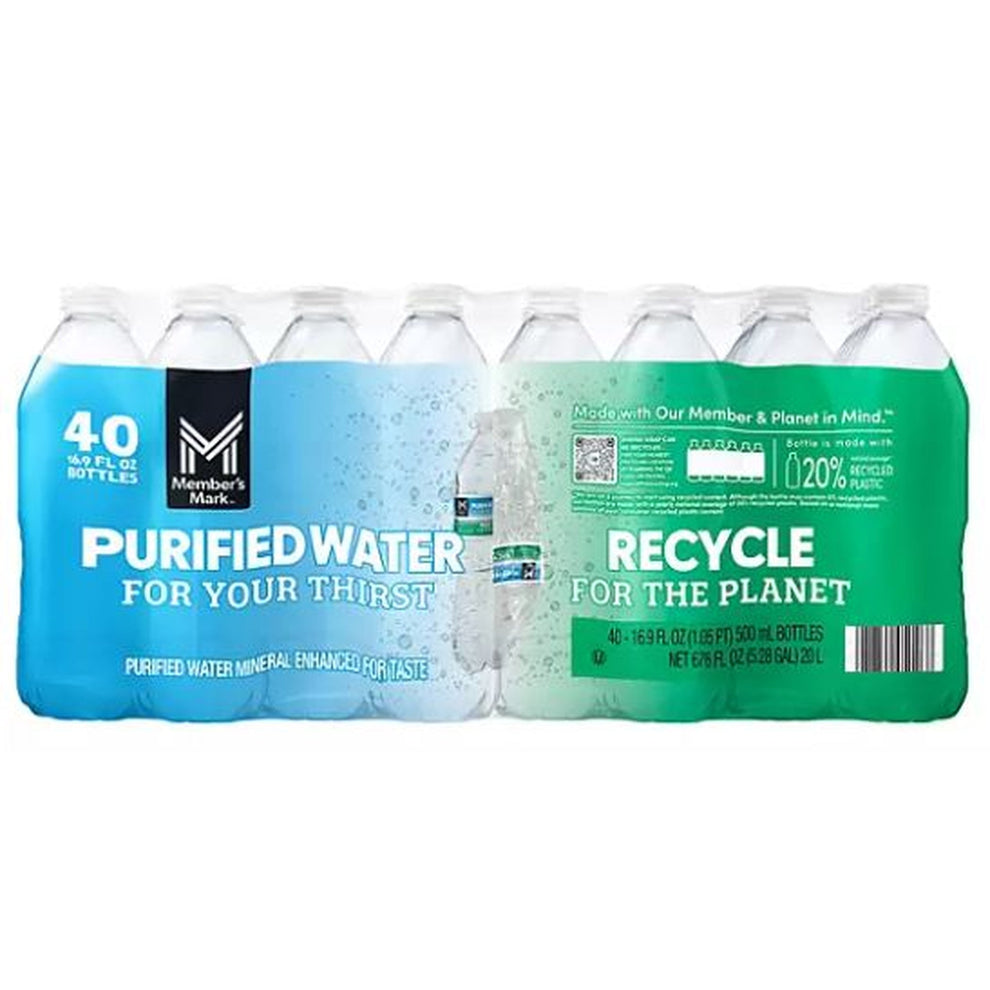 Member's Mark Purified Water 16.9 fl. oz., 40 pk. – Savoury Cravings ...